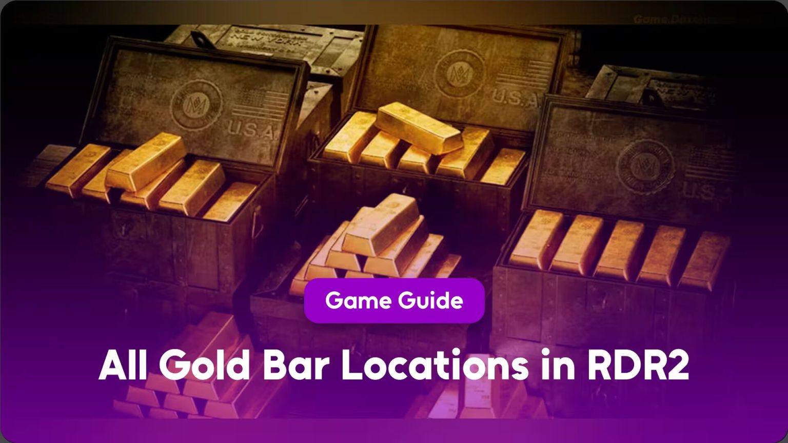 How to Get ALL RDR2 Gold Bars (Locations & Maps)